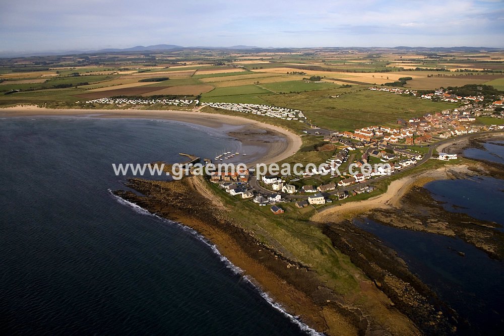 Aerial View of Beadnell on the Northumberland Coast - GraemePeacock