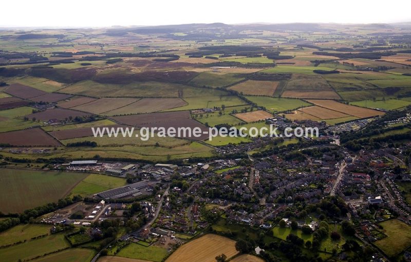 Aerial View of Wooler and Cheviot Hills, Northumberland - GraemePeacock