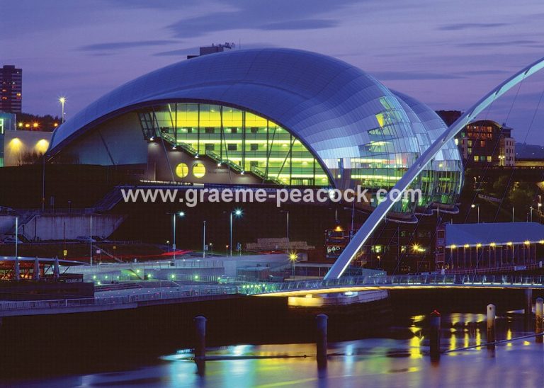 SAGE Gateshead at night - GraemePeacock