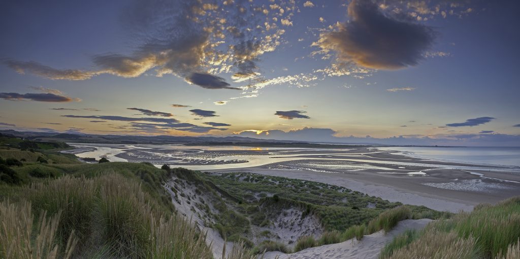 Budle Bay at sunset, Northumberland, England, UK - GraemePeacock